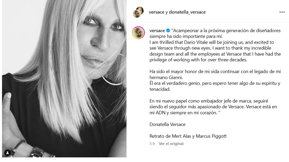 Así es el nuevo director creativo de Versace, Dario Vitale, tras la ...