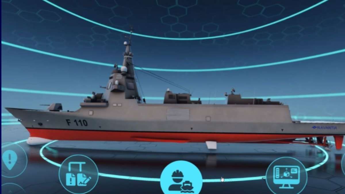 Así es la fragata F-110 construida por España: propulsión híbrida y ...
