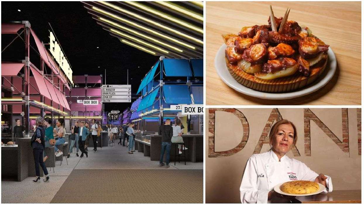 Así es el Bernabéu Market: 8 millones de inversión, una cava giratoria ...