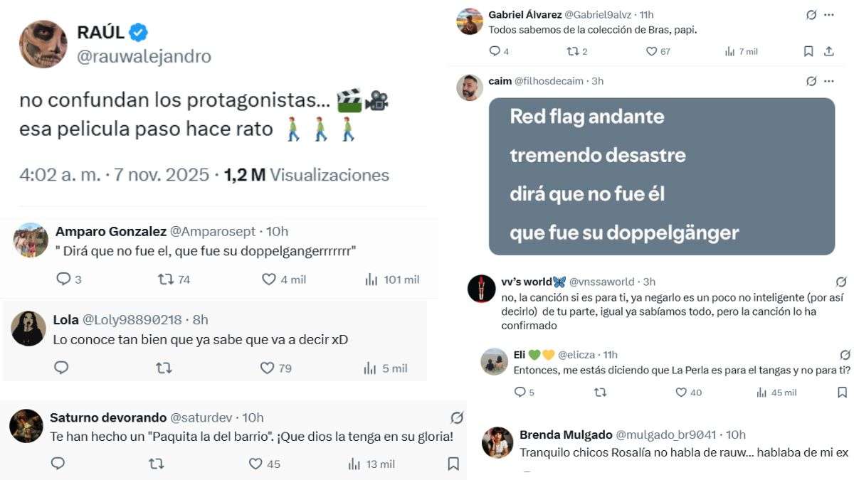 Las pullas de Rosalía a su ex, Rauw Alejandro, en la canción 'La Perla' y la respuesta de él ...
