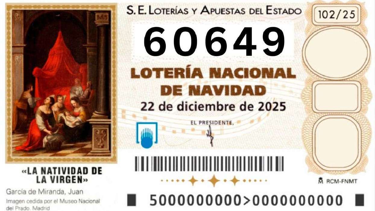 Los quintos premios de la Lotería de Navidad de 2025: 60649 y 23112 ...