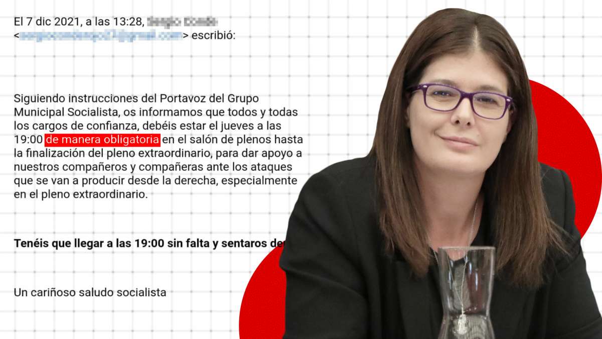 La alcaldesa socialista de Móstoles recluta por mail a sus cargos de ...